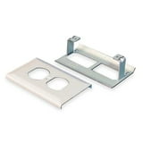 Wiremold G3043BE 3000 Series Single Gang Duplex Device Plate, Gray ...