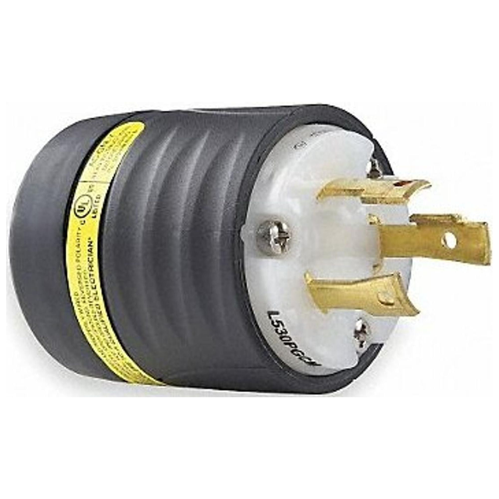 Legrand Grnd Mntring Plug,30A;Blk;Wht,Nyl,3Blds L530PGCM - Walmart.com