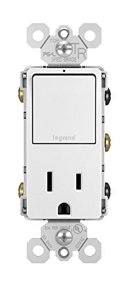 Legrand - PASS & SEYMOUR RCD38TRWCC6 15A White Single Receptacle ...