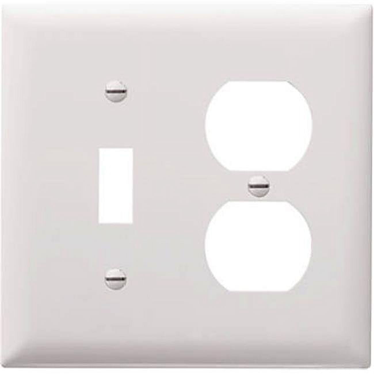 Legrand - PASS & SEYMOUR TP18WCC12 White 2G Toggle/Duplex Plate ...