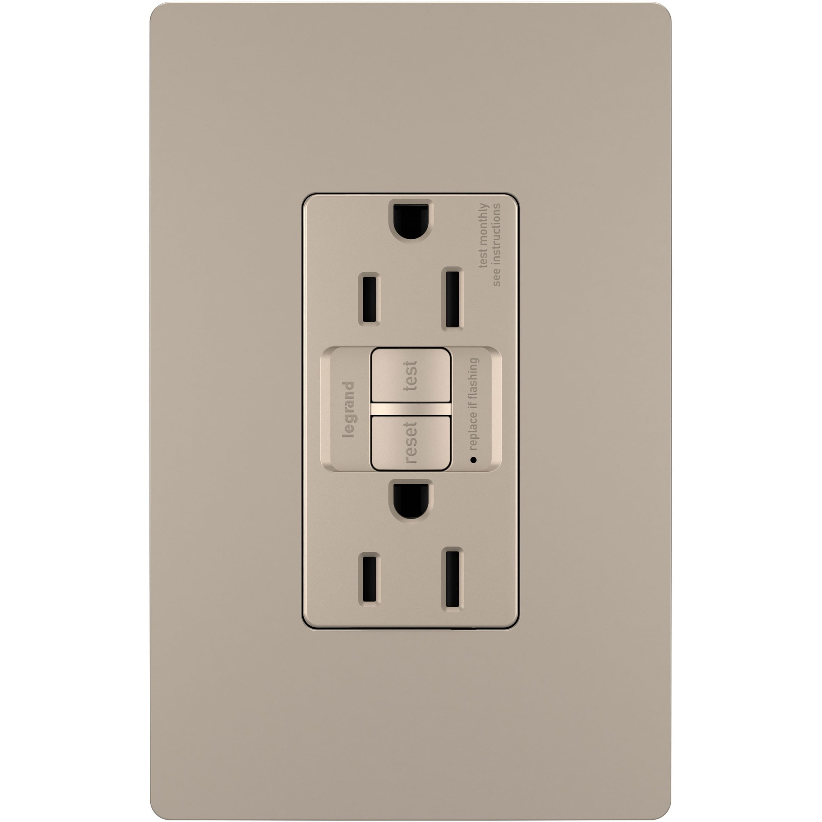 Legrand-Pass & Seymour 1597TRNICC4 Self-Test GFCI Receptacle Outlet ...