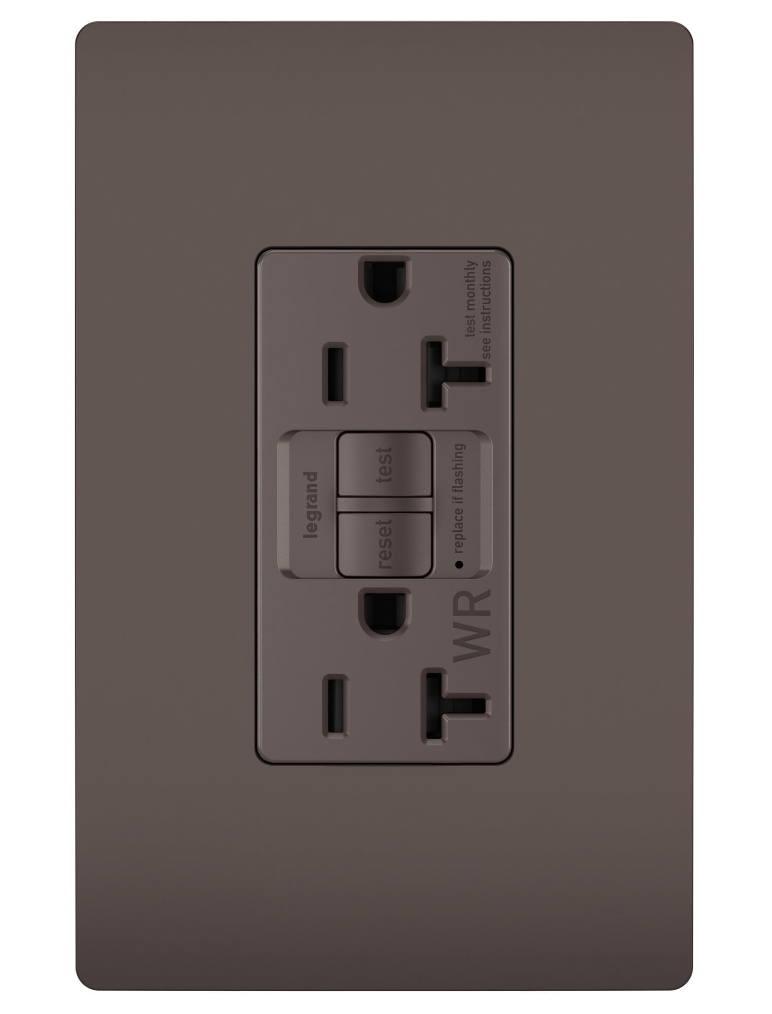 Legrand-Pass & Seymour 2097-TRWR radiant Duplex GFCI Receptacle ...