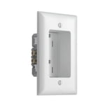 Legrand R885TRWCC6 Pass & Seymour 15 Ampere Recessed Tamper-Resistant ...