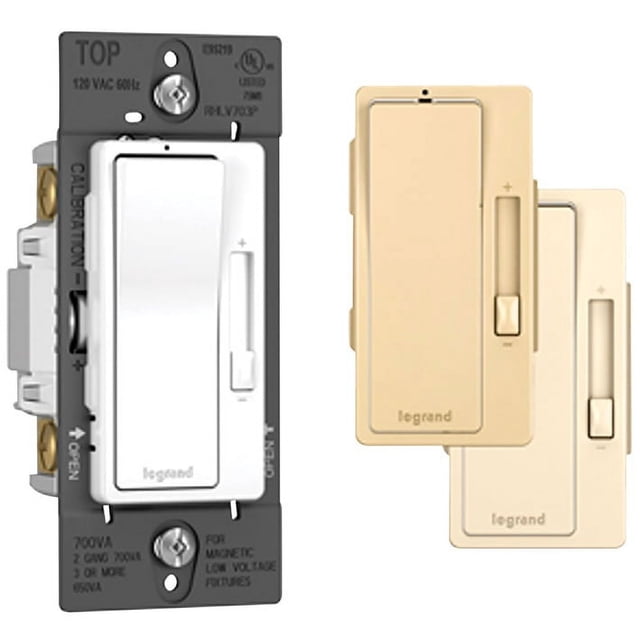 Legrand Radiant Multicolored 700 W Slide Dimmer Switch 1 pk - Walmart.com