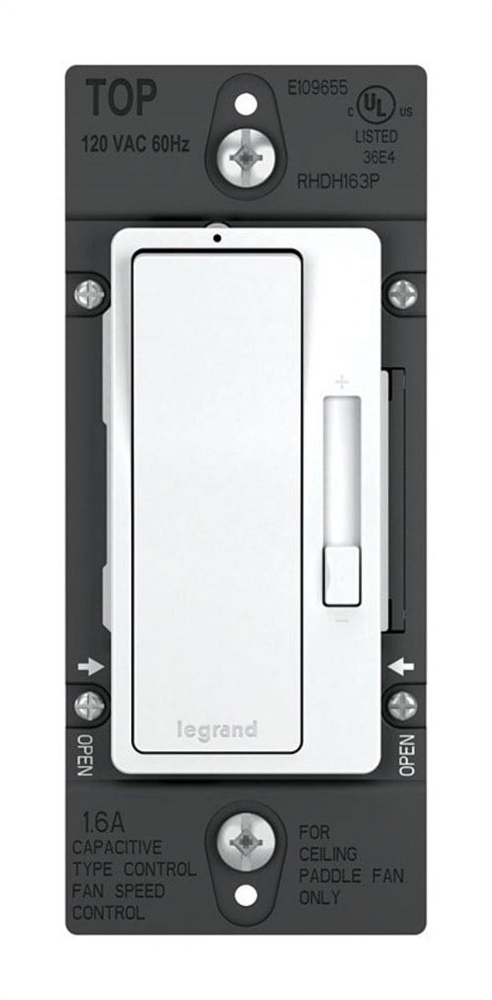 Legrand Radiant Multicolored Slide Dimmer Switch 1 pk - Walmart.com