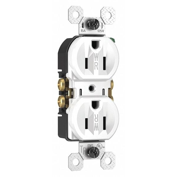 Legrand Receptacle,Straight Blade Type,15A 3232TRWRW - Walmart.com