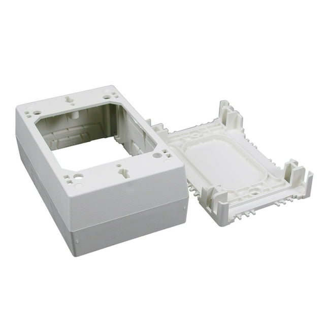 Legrand Rectangle Plastic Outlet Box Ivory - Walmart.com