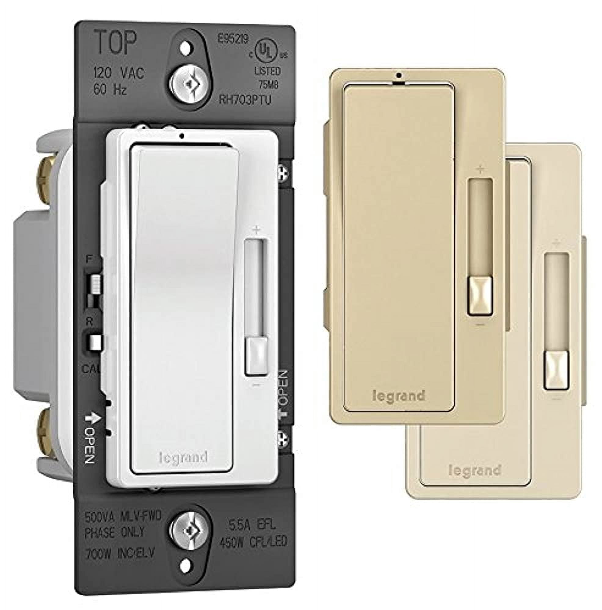 Legrand Rh703ptu Radiant 700 Watt Single Pole/3-Way Tru-Universal ...