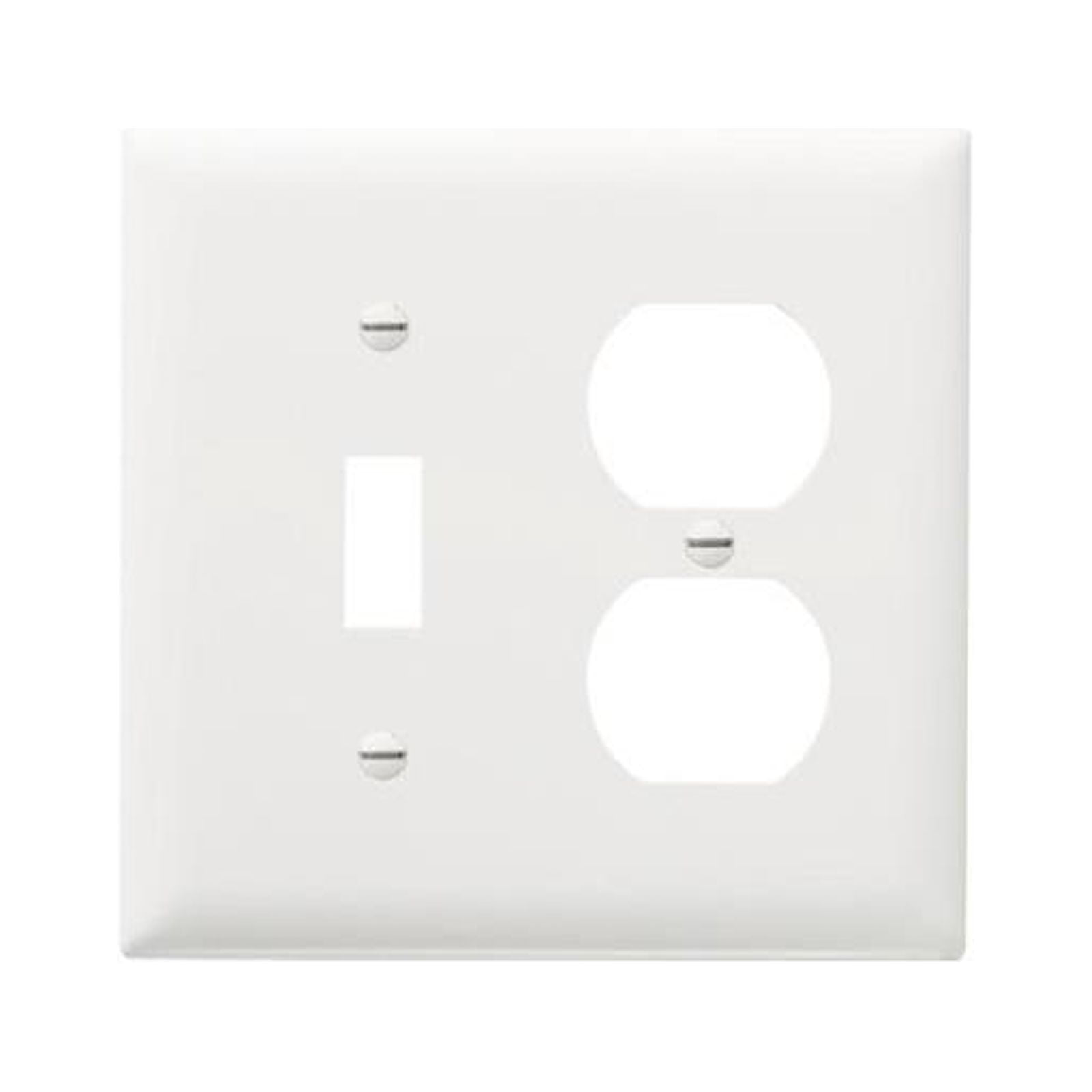 Legrand SP18WU Pass & Seymour Wall Plate, 1-Toggle & 1-Duplex, Urea ...
