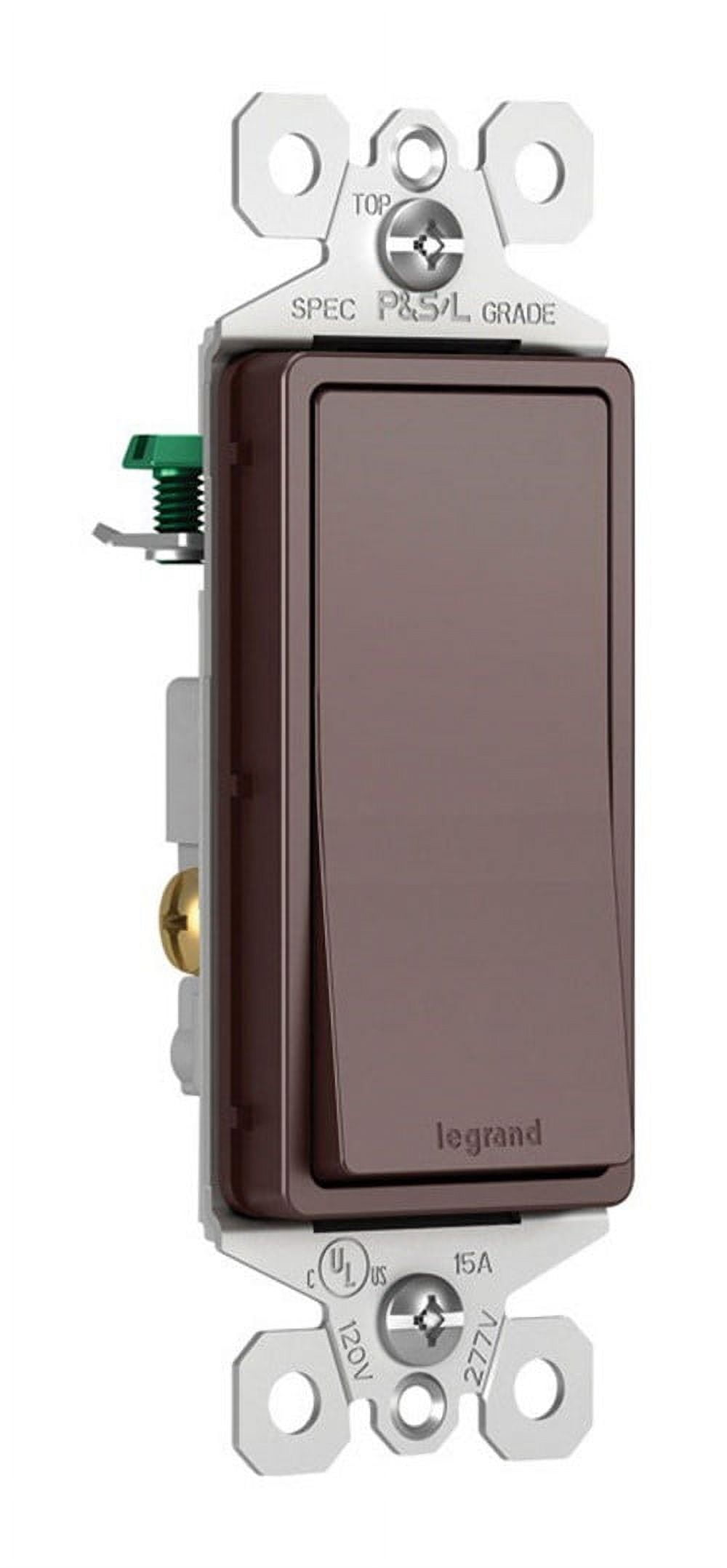 15A Single-Pole Decorator Switch, Dark Bronze - Walmart.com