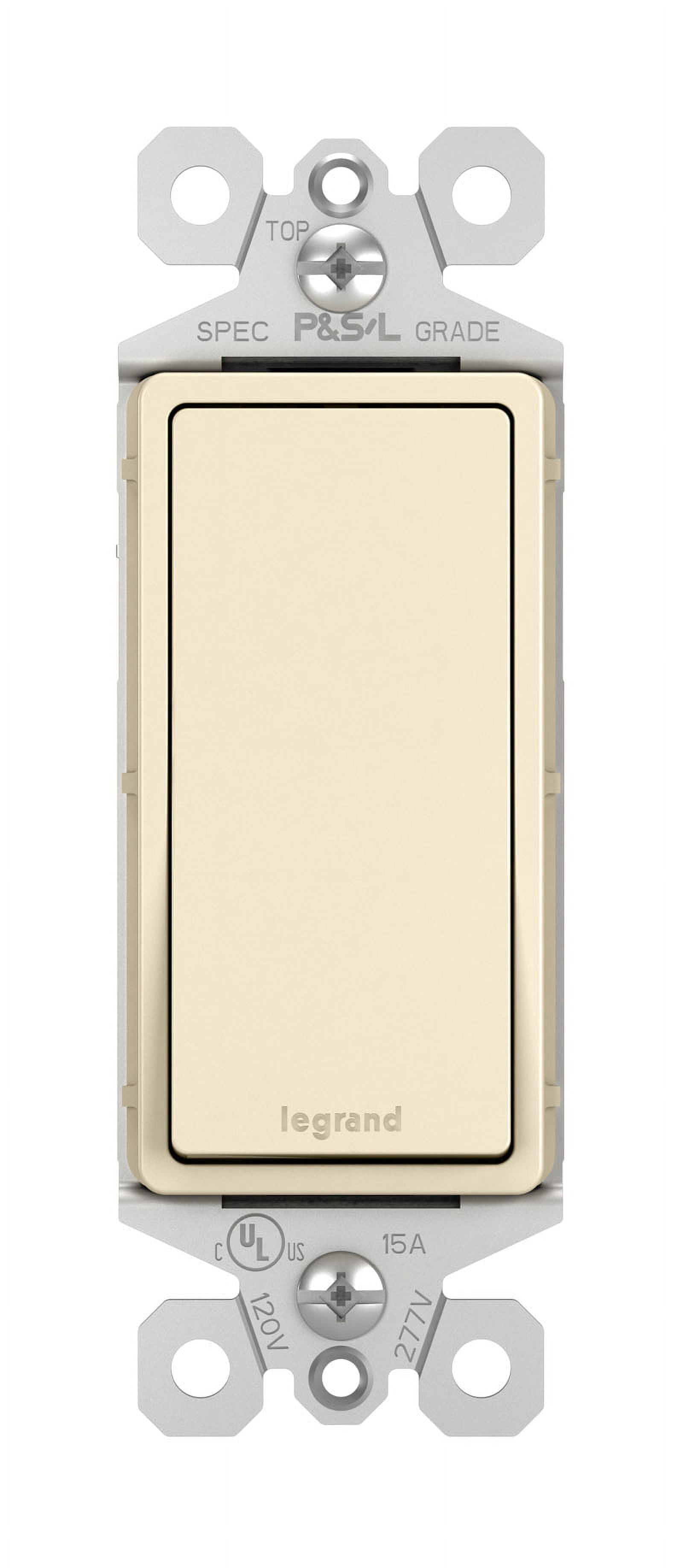 Legrand Tm870 Radiant 15 Ampere Single Pole Decorator Rocker Light ...