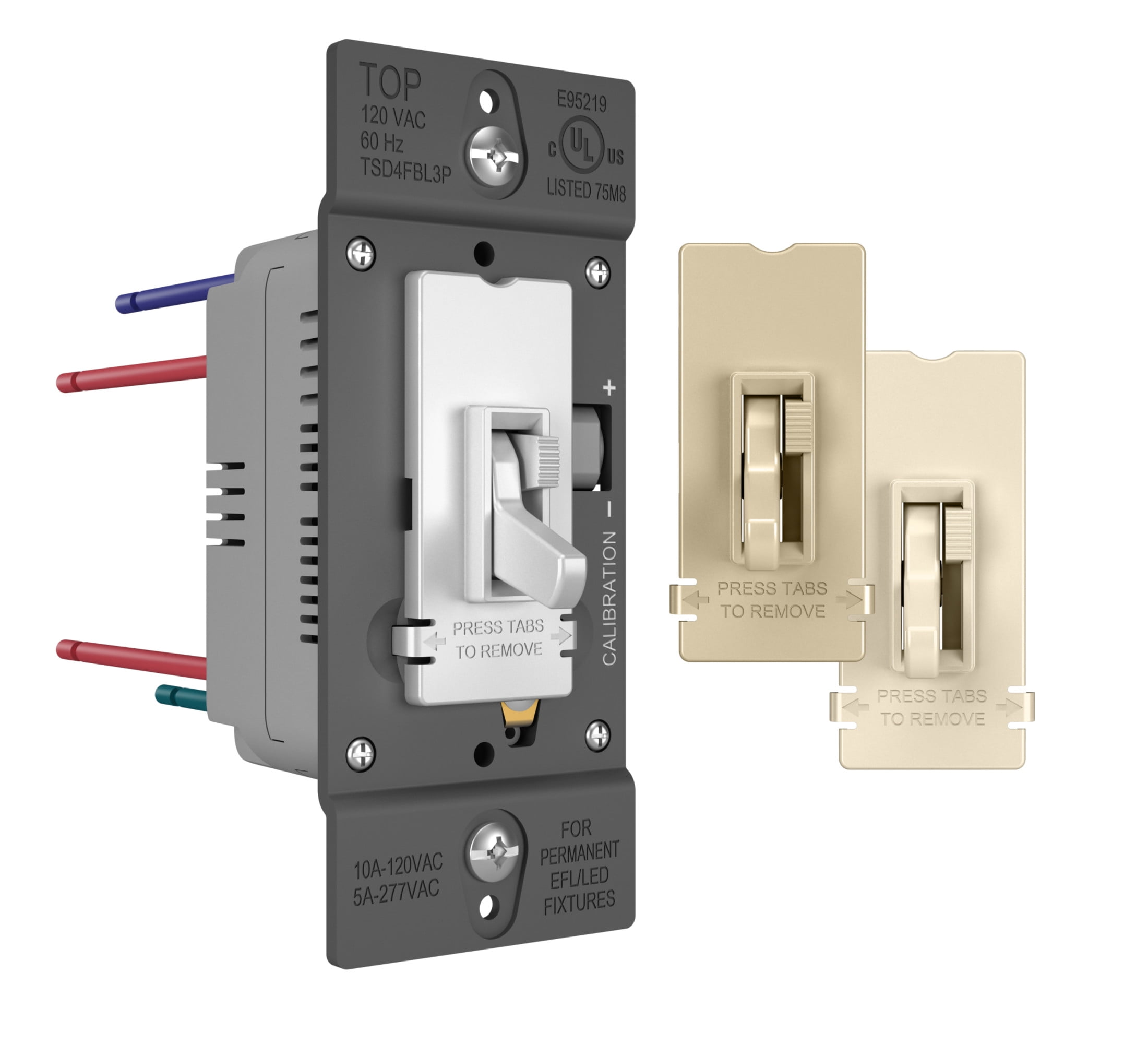 Legrand Tsd4fbl3p Toggle Slide Dimmer 0-10 Volt Single Pole/3-Way Light ...