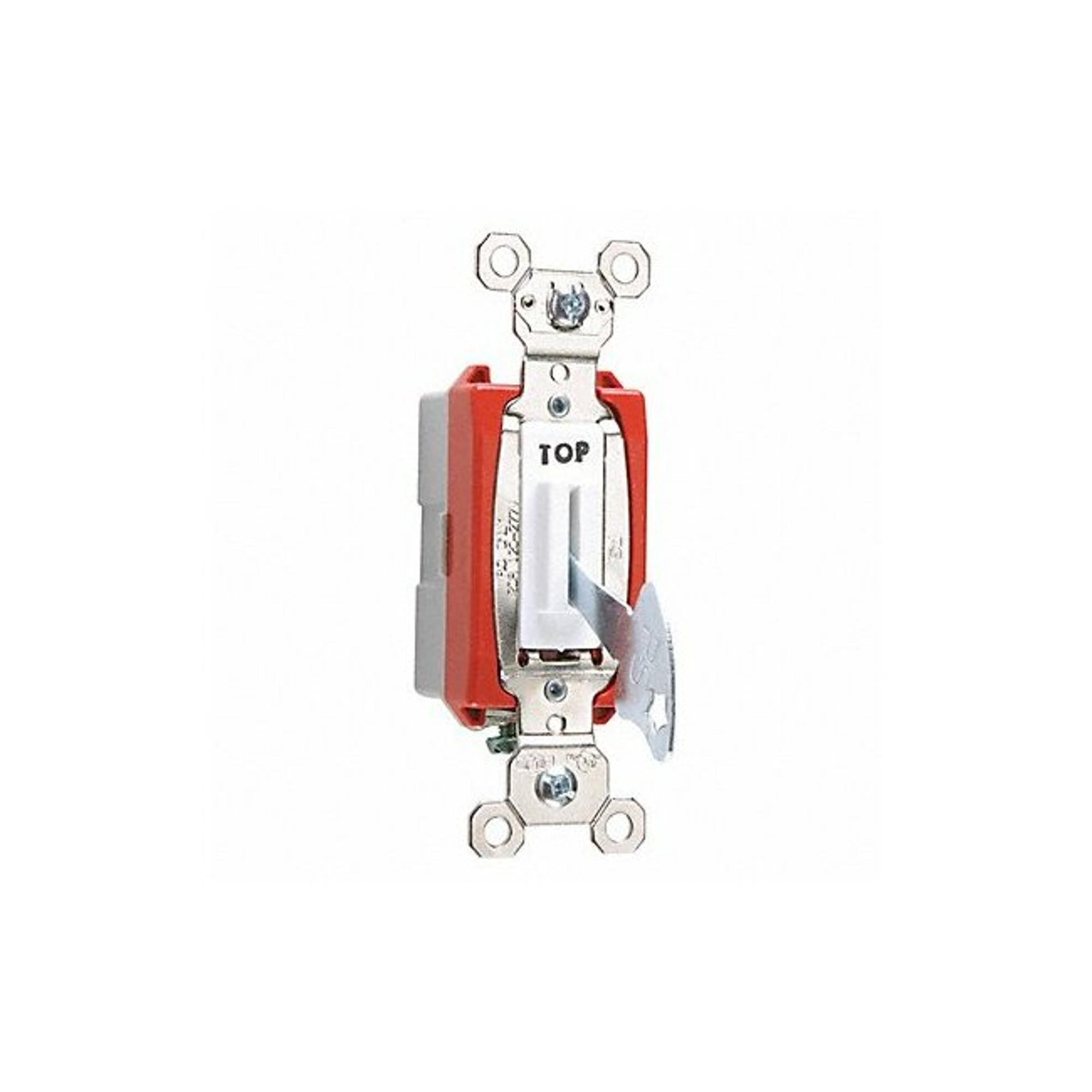 Legrand Wall Switch,Wht,20A;Back;Side,SnglPole PS20AC1WL - Walmart.com