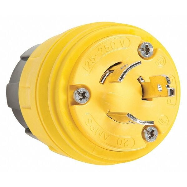 Legrand Watertight Locking Plug,125/250VAC,20A 26W08 - Walmart.com