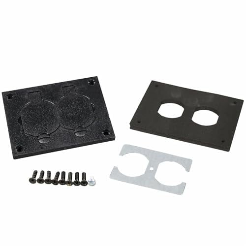 Legrand Wiremold 828PR-BLK OmniBox/Modulink Rectangular Plastic Duplex ...