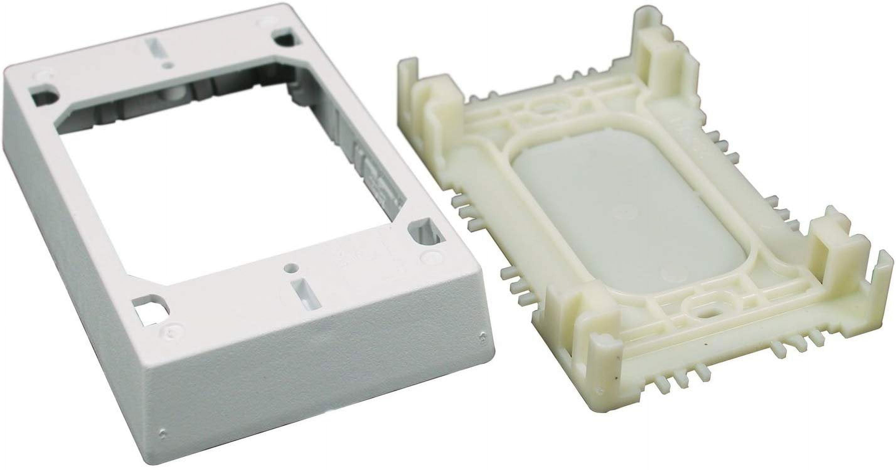 Legrand - Wiremold NMW2 Single Gang Plastic Switch/Outlet Box, White ...