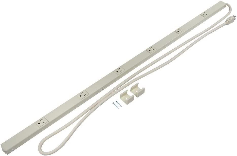 Legrand - Wiremold Wall Mount Power Strip, Ivory Under Counter Power ...