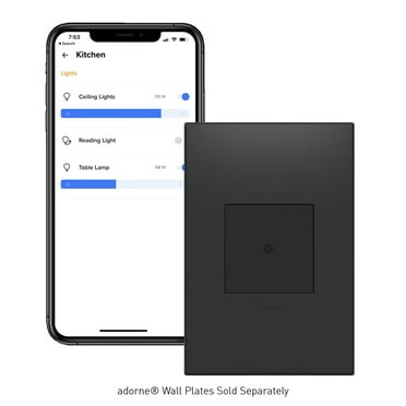 Legrand Asth15322 Adorne Touch 15 Ampere Single Pole/3-Way Light Switch ...