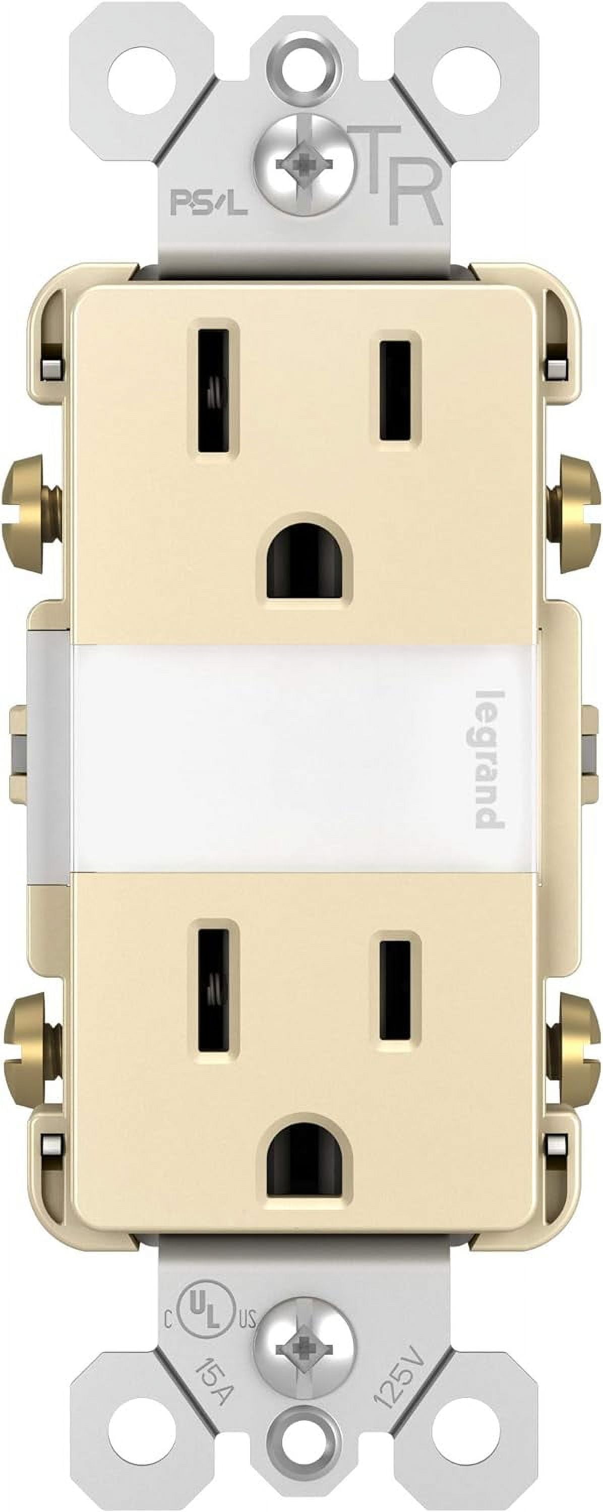 Legrand radiant NTL885TRLACC6 15 Amp Adjustable LED Night Light Outlet ...