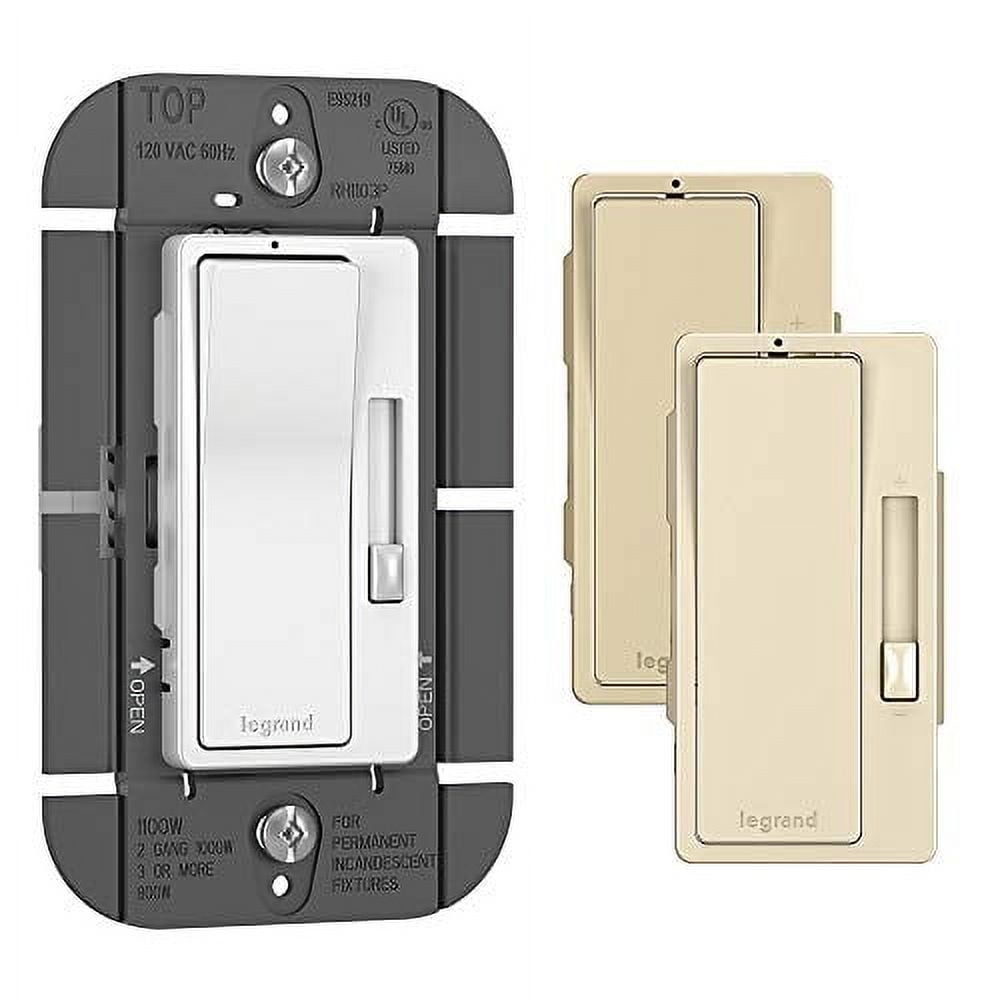 Legrand radiant RH1103PTCCCV6 1100W Preset Decorator Rocker Dimmer ...