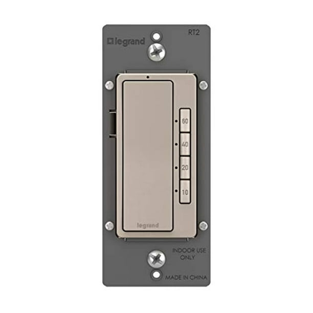 legrand radiant digital light switch countdown timer, decorator rocker wall switch, 4-button ...