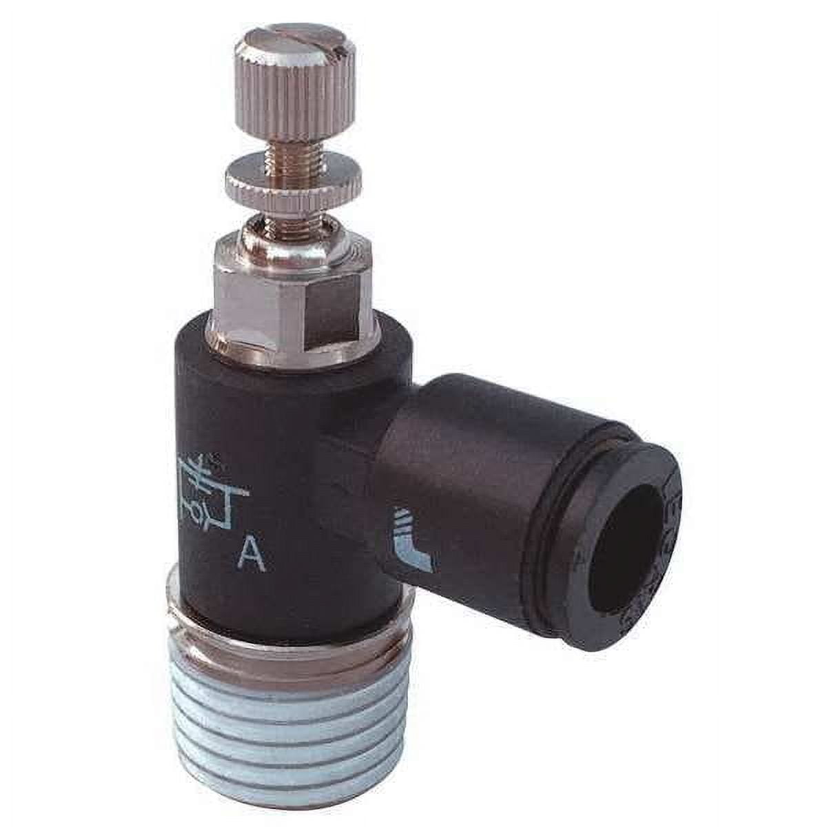 Legris Flow Control Valve,1/4" PTC,1/8" NPT 7665 56 11 - Walmart.com