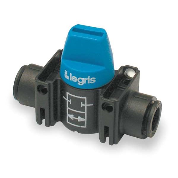 Legris 3/8" Push Glass-Fill Nylon Ball Valve Inline 7910 60 00 ...