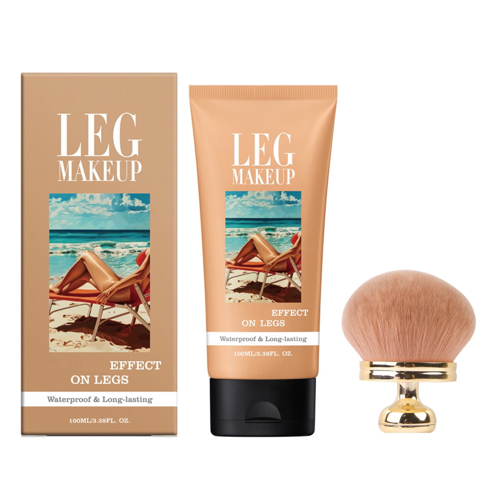 Legs Makeup Waterproof with Brush - No Transfer Body Concealer for s ...