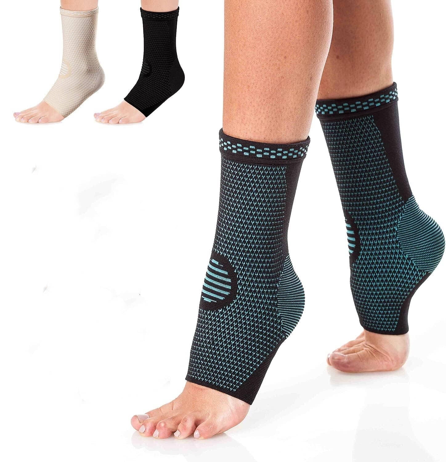 Legs Orthopedic Brace Compression Support Sleeve (Pair) for Swelling ...