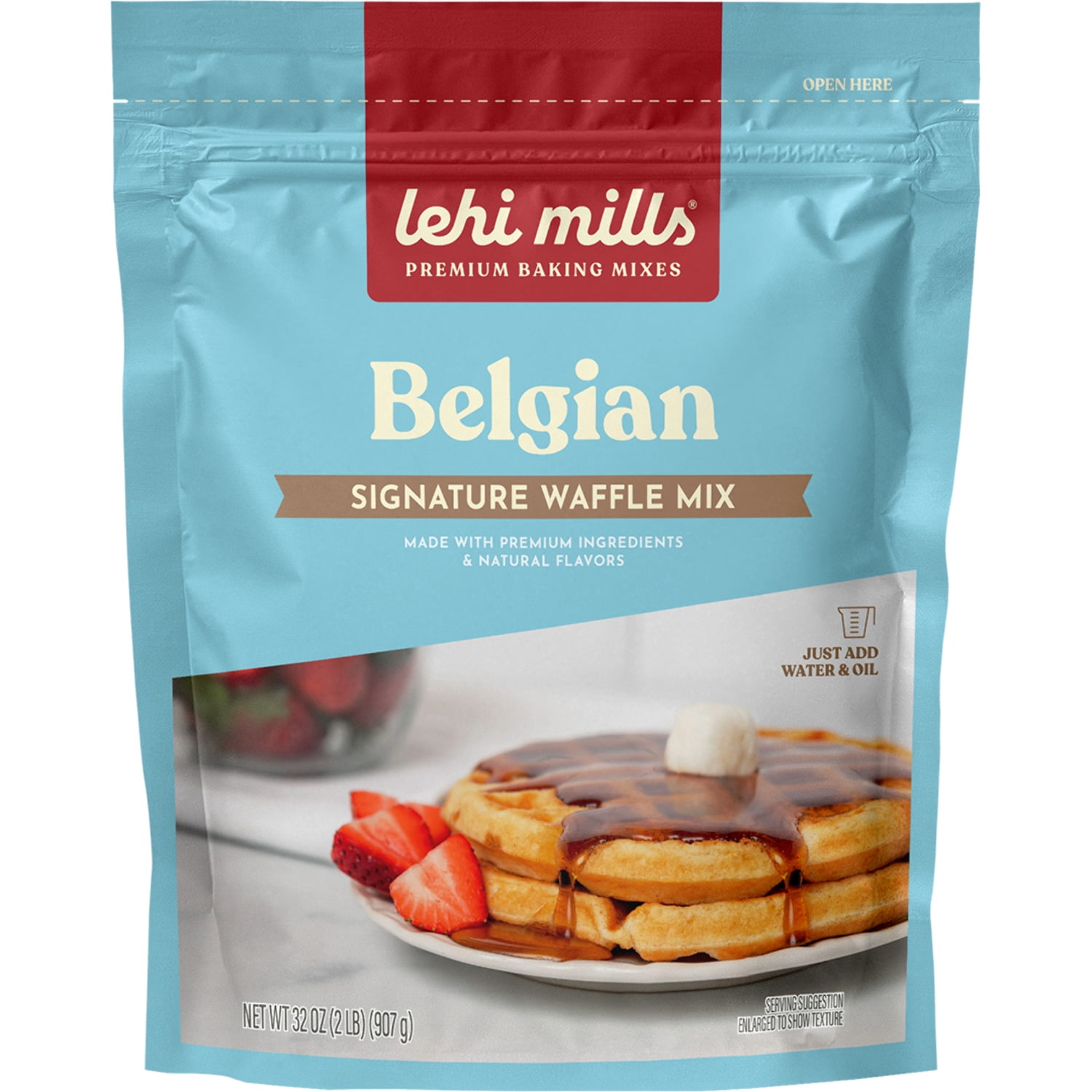 Lehi Mills Belgian Waffle 2 lb Pouch - Walmart.com
