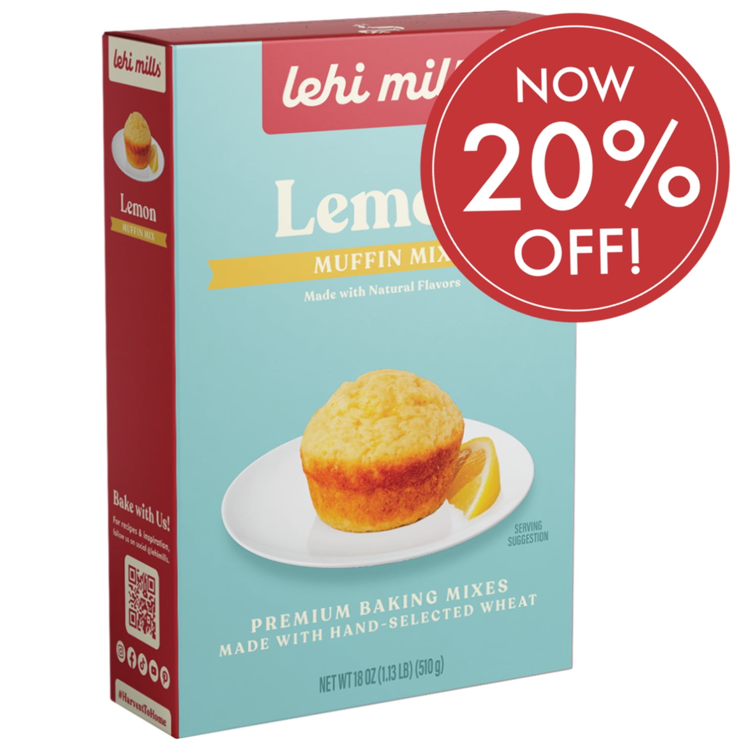 Lehi Mills Lemon Muffin Mix, 2lb Pouch - Walmart.com