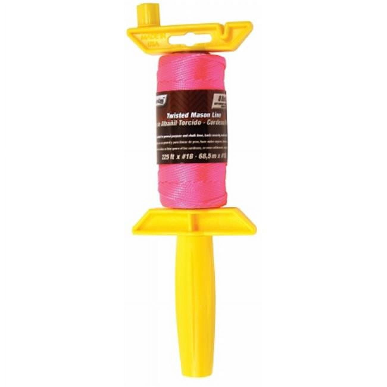 Lehigh 0.058 in. Dia. x 225 ft. L Pink Twisted Nylon Mason Line Twine ...