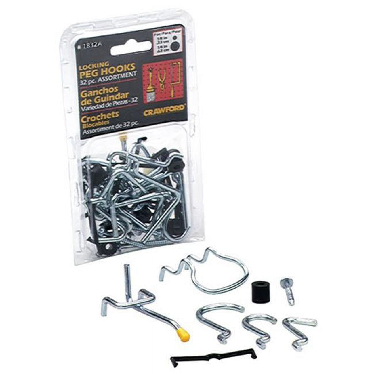 Lehigh Group 32 Piece Assorted Pegboard Hook Kit - Walmart.com