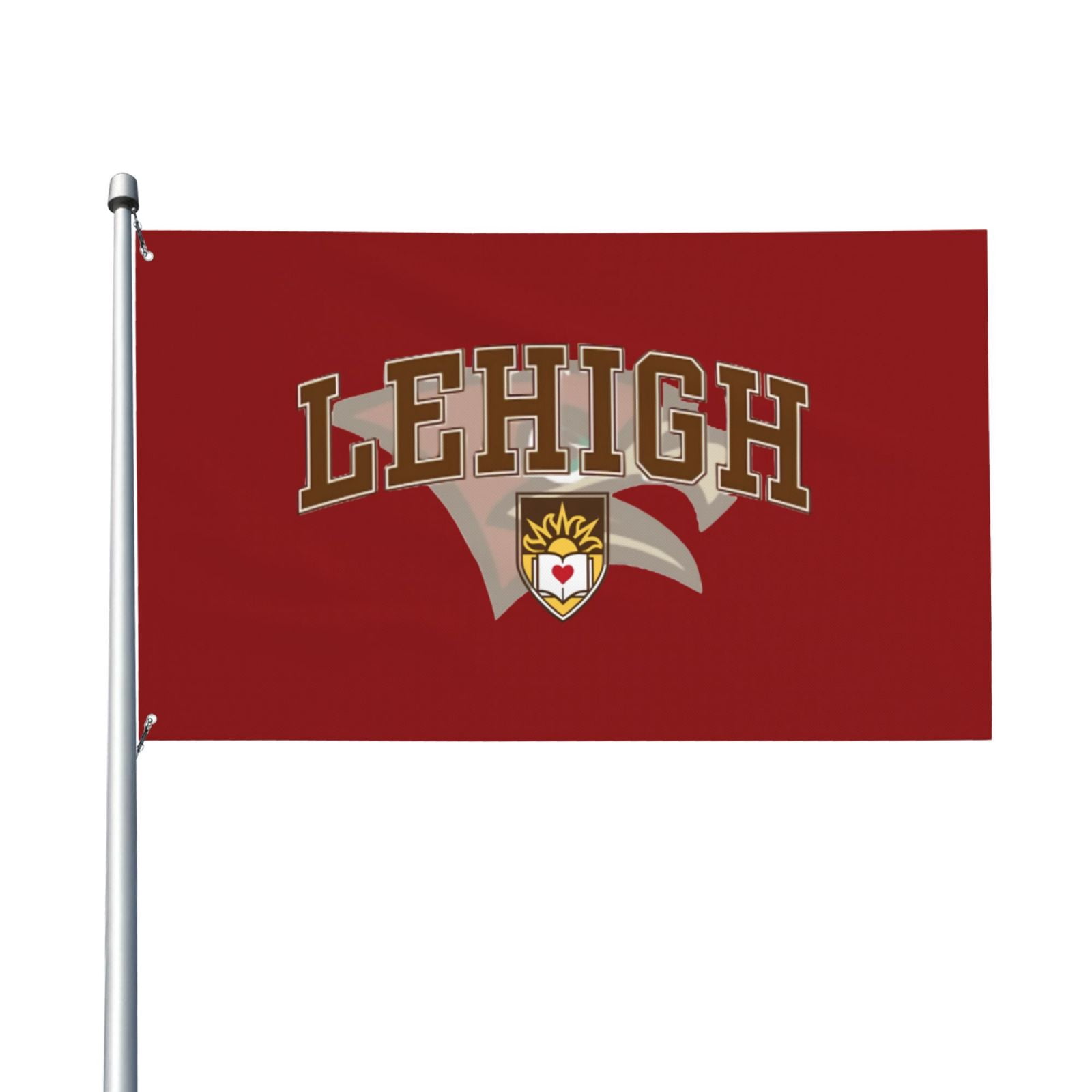 Lehigh University Logo Flag 3x5 Outdoor ,Sewn Stripes, Stronger Brass ...