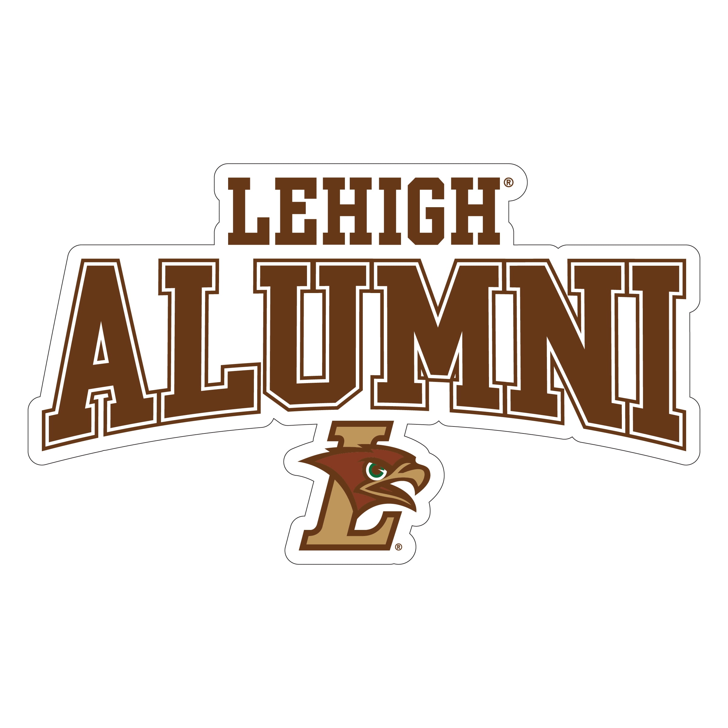 Lehigh University Mountain Hawks Laser Cut Alumni Vinyl Sticker ...