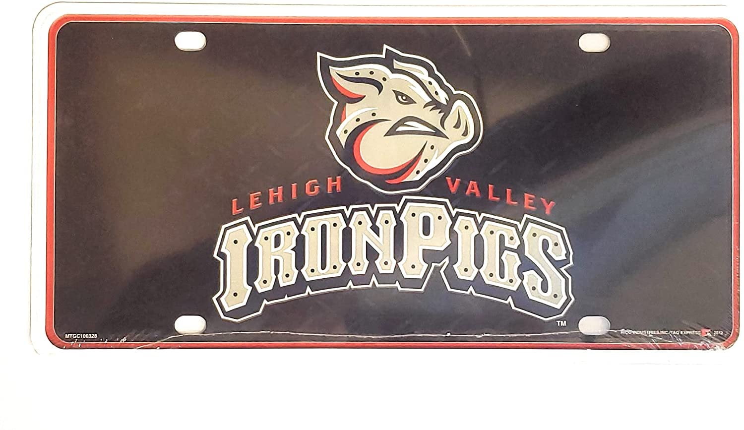 Lehigh Valley Ironpigs Metal Auto Tag License Plate, Logo Design, 6x12 ...