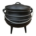 Lehman's 13.5 inch Cast Iron Campfire Cooking Kettle Pot - 3.5 gallon ...