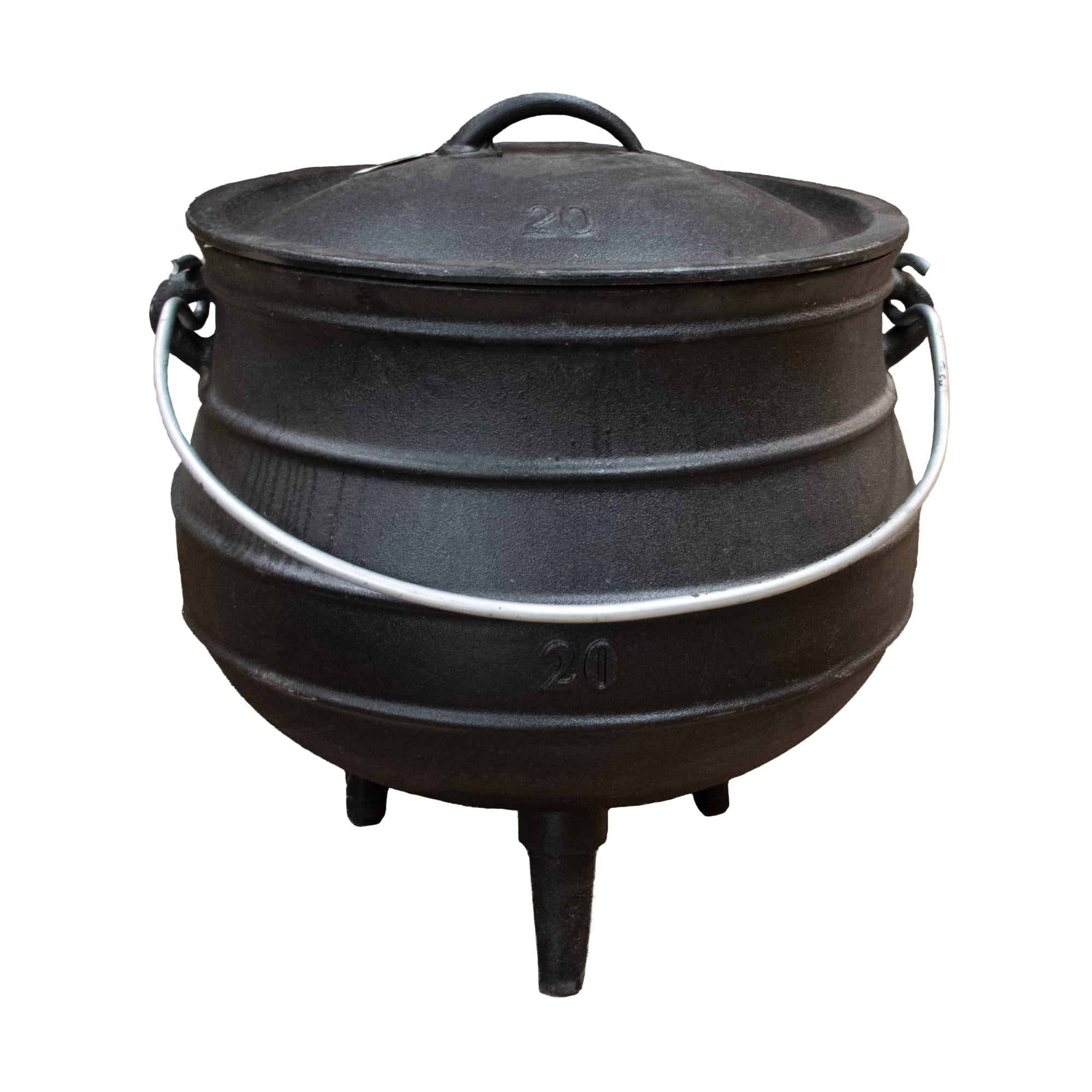 Lehman's Campfire Cooking Kettle Pot - Cast Iron Potje Dutch Oven with ...