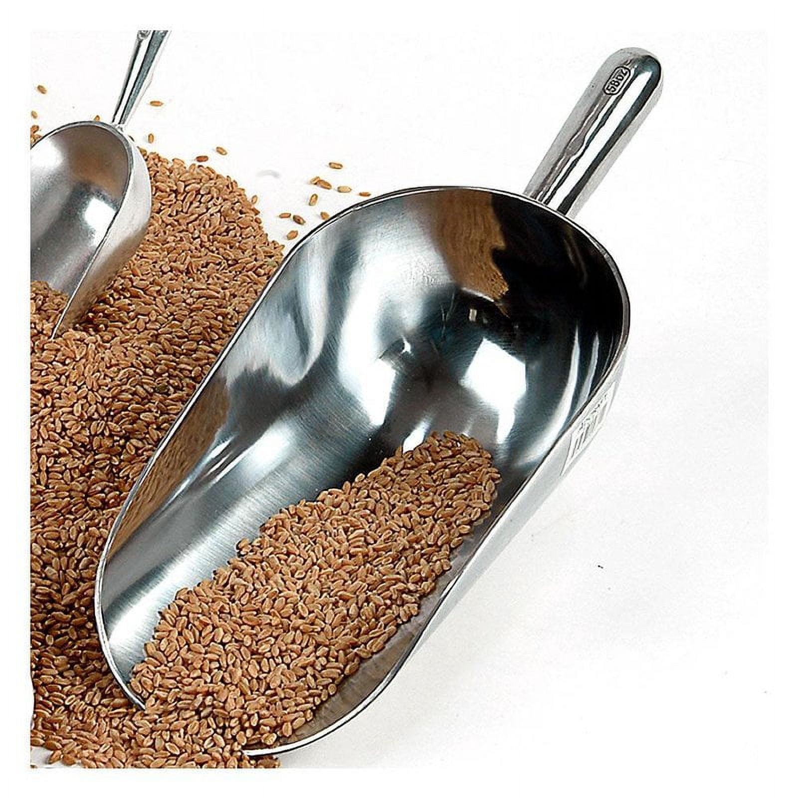 Lehman's Cast Aluminum Grain Scoop, 2 Cup 24 Oz Capacity for Bulk Foods ...