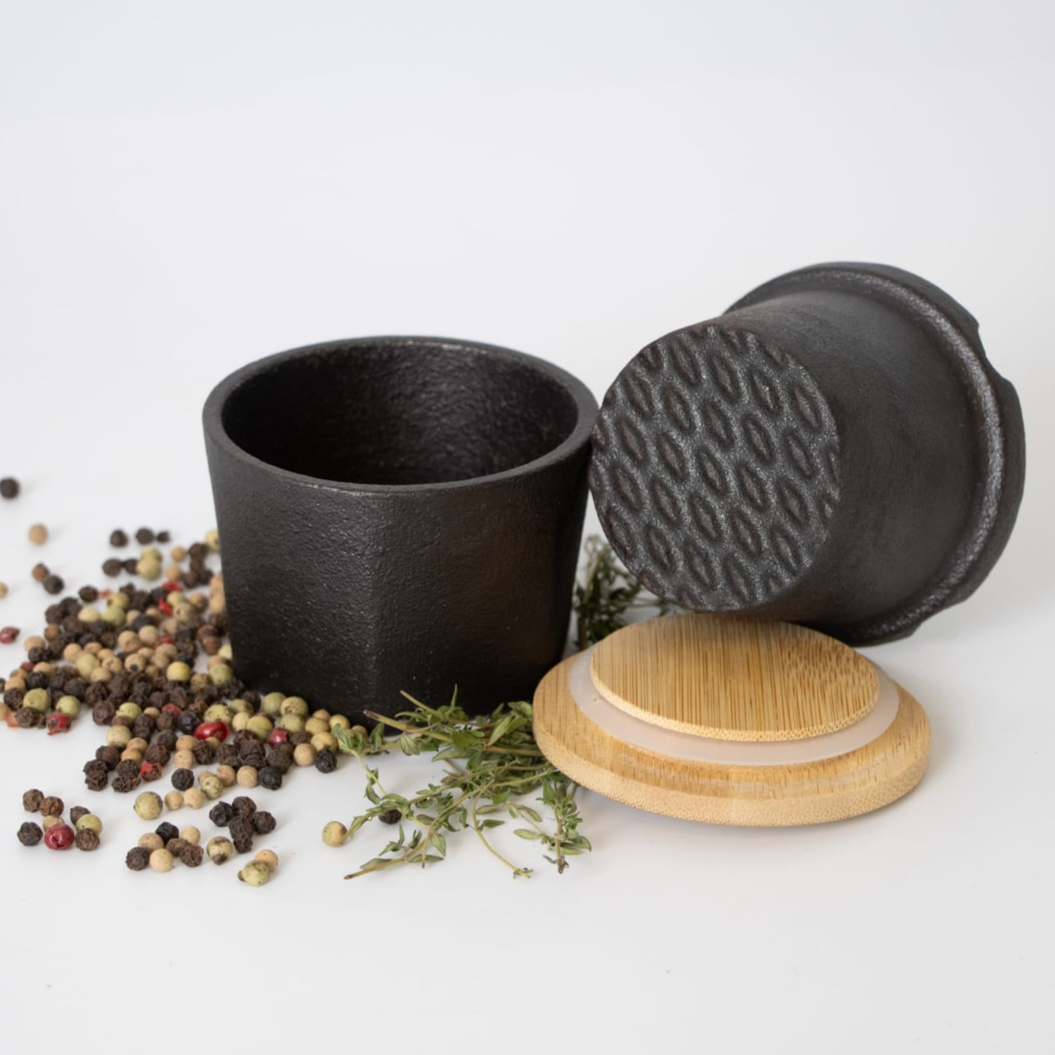 Lehman's Cast Iron Spice Grinder 3-Piece Set, Heavy Duty Manual Spice ...