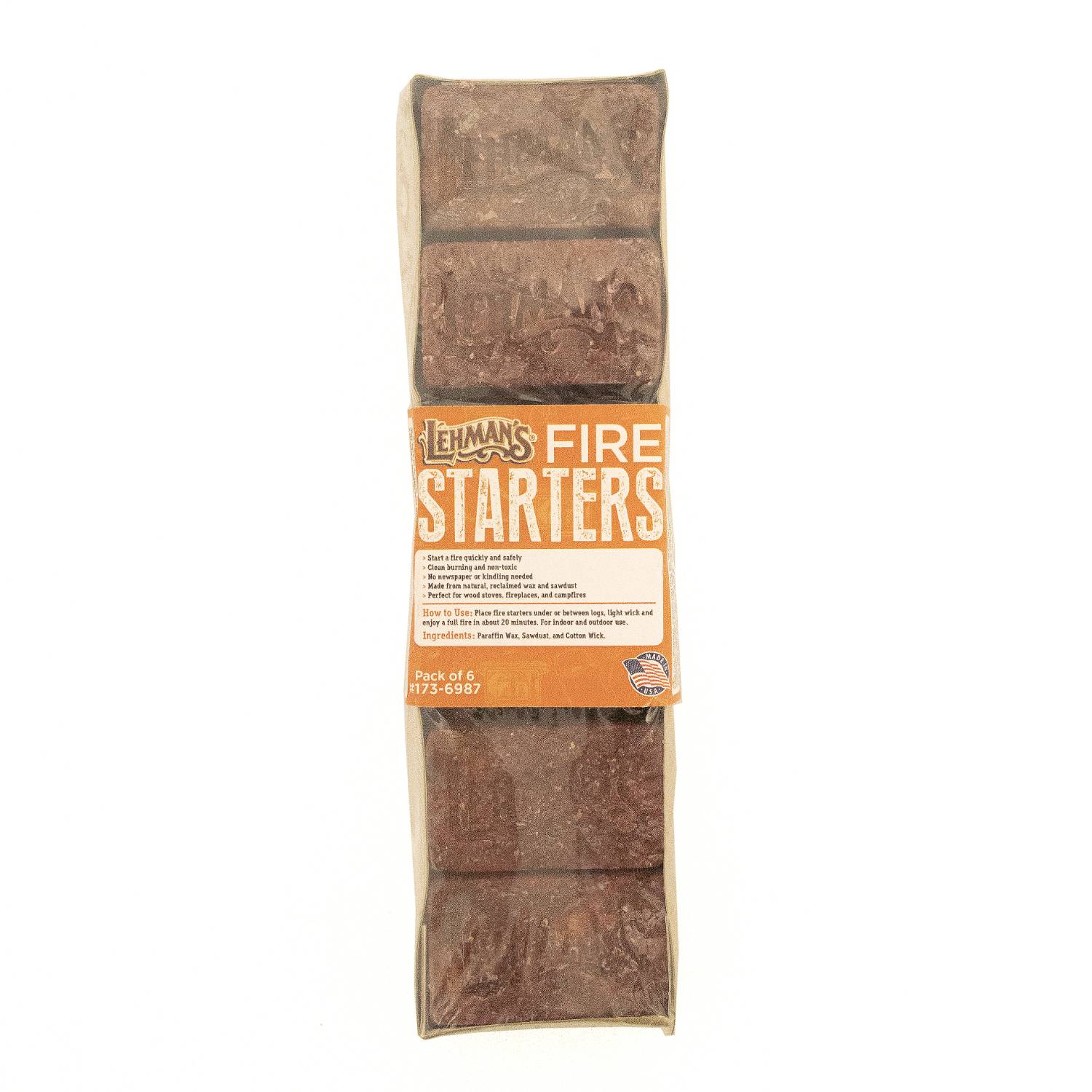 Lehman's Fire Starters, Non-Toxic Indoor/Outdoor Solid Firelighter with ...