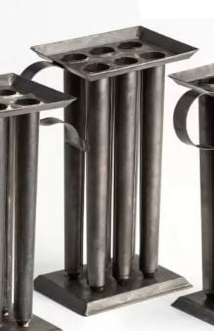 Lehman's Handmade Tin Candle Mold, 6 Tube Taper Candlemaking Form, 9 ...