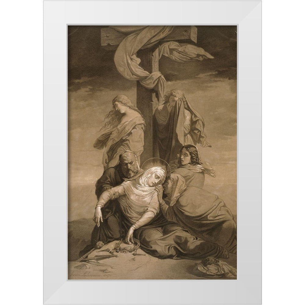 Lehmann, Henri 23x32 White Modern Wood Framed Museum Art Print Titled ...