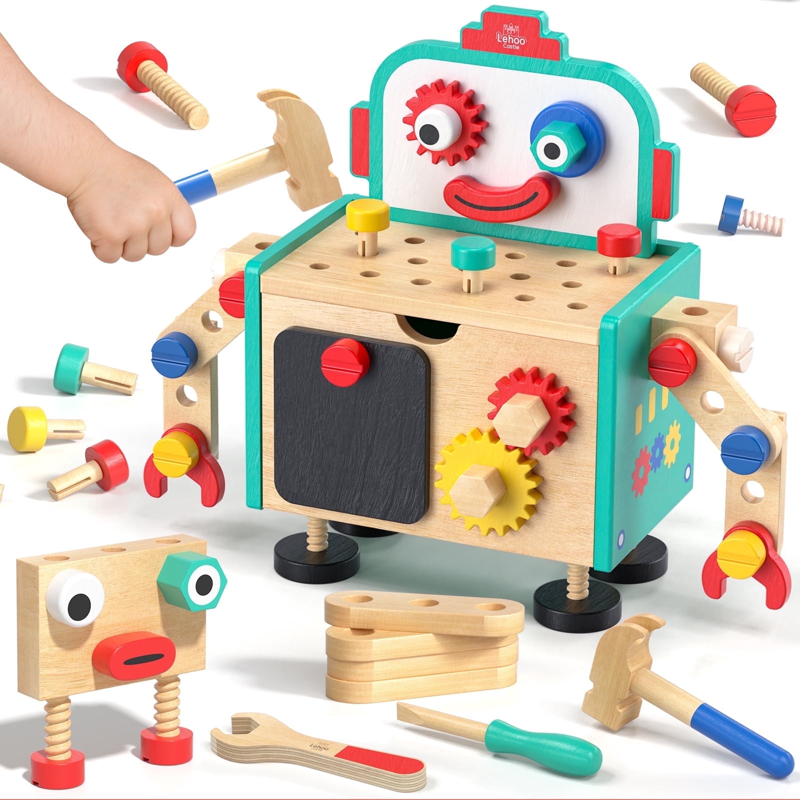 Kids Tool Set – Kids Tool Bench, Robot Toddler Tool Set with Take Apart ...