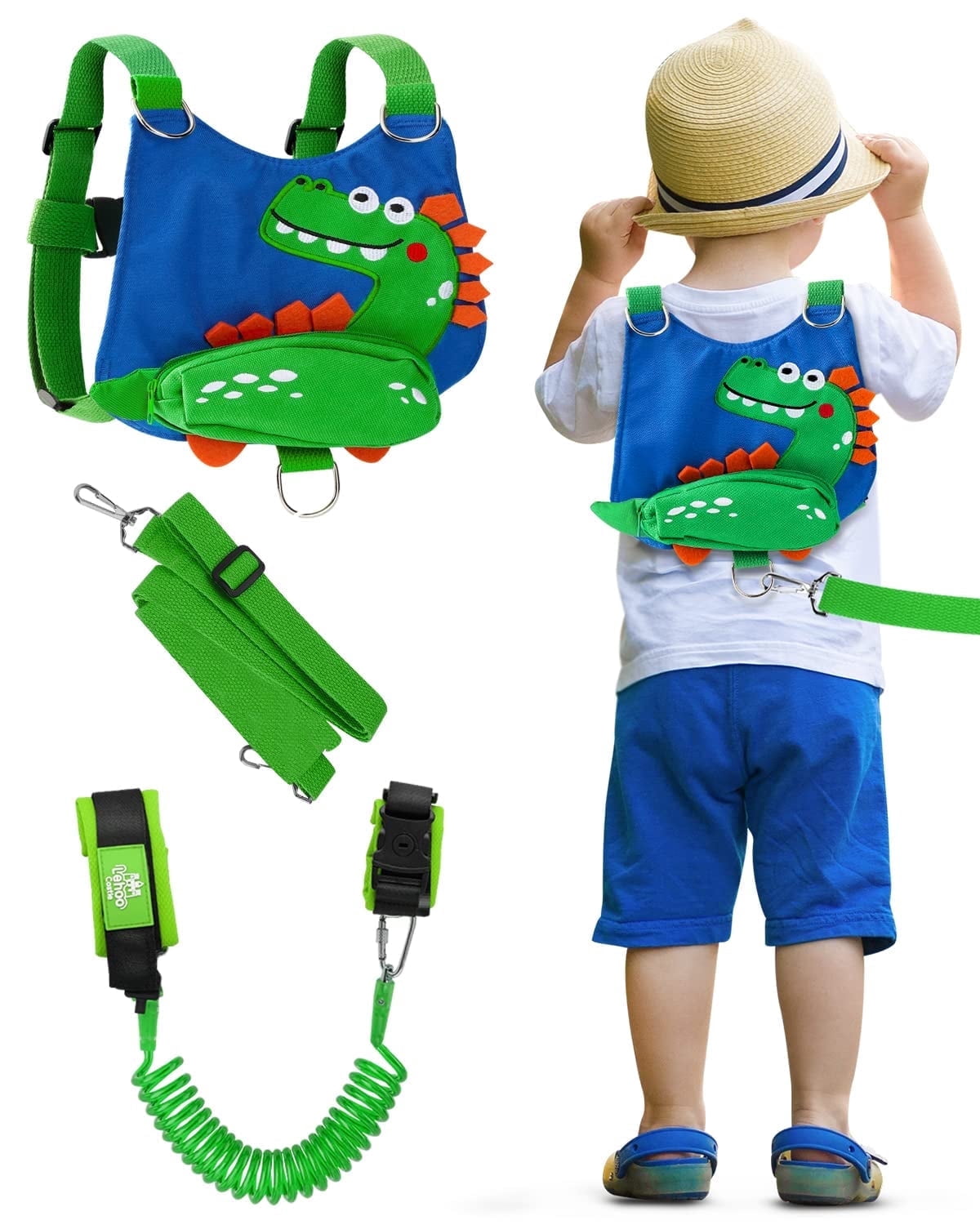 Lehoo Castle Dinosaur Toddler Leash 4-in-1 Safety Walking Harness with ...