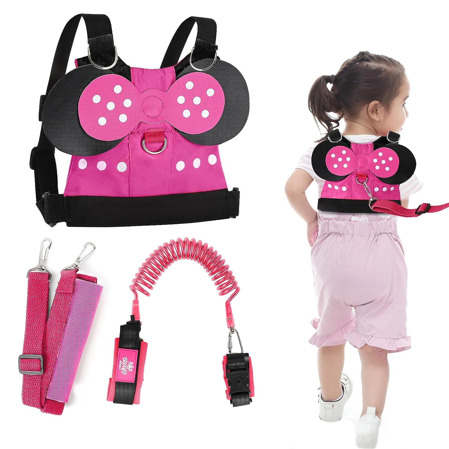 Lehoo Castle Baby Harness Carrier, 4-in-1 Anti Lost Wrist Link Safety ...