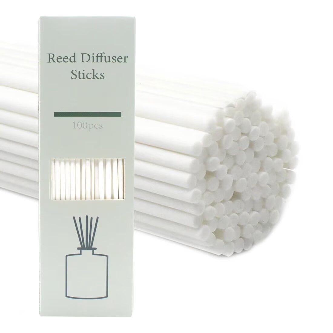 Lehood 100PCS Reed Diffuser Sticks,Aromatherapy Volatile Sticks 3mm In ...