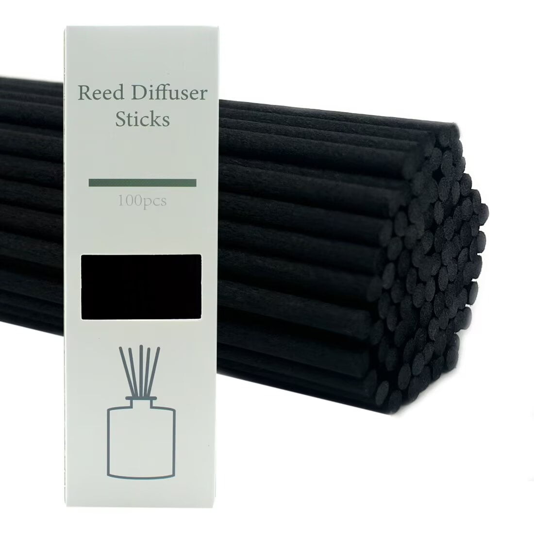 Lehood 100PCS Reed Diffuser Sticks,Aromatherapy Volatile Sticks 3mm In ...