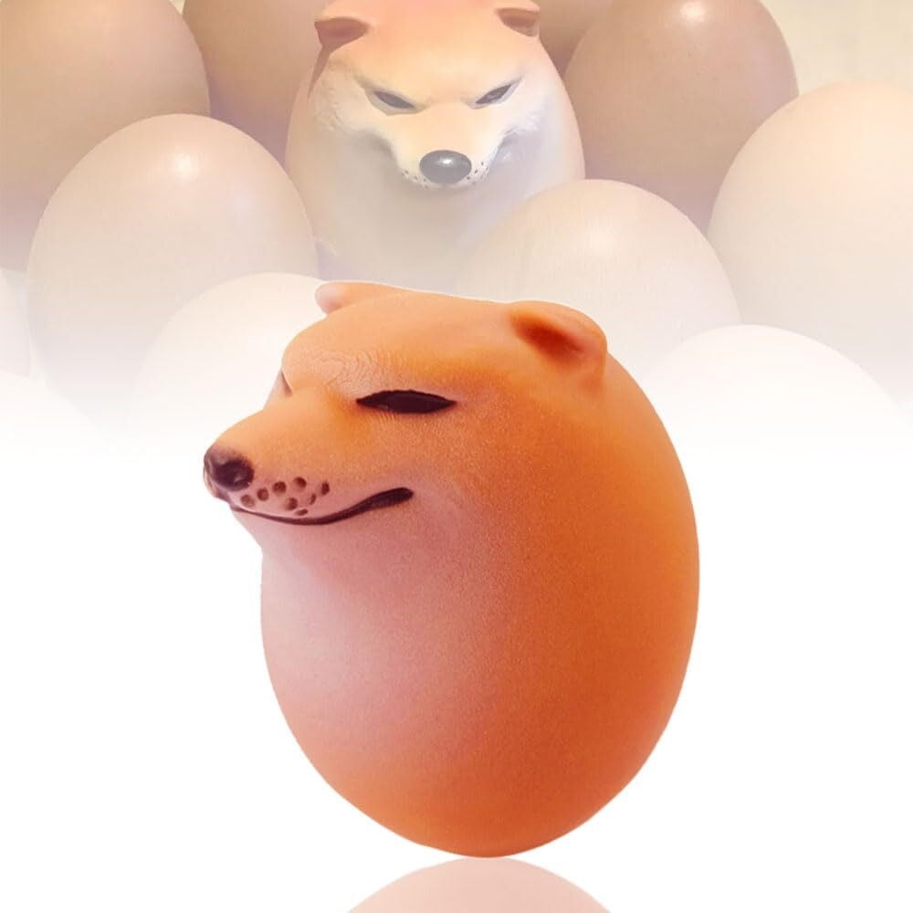 Lei Shibako Dog Squishy Egg, 2024 New Very Egg Like Shibako Dog Egg Toy ...