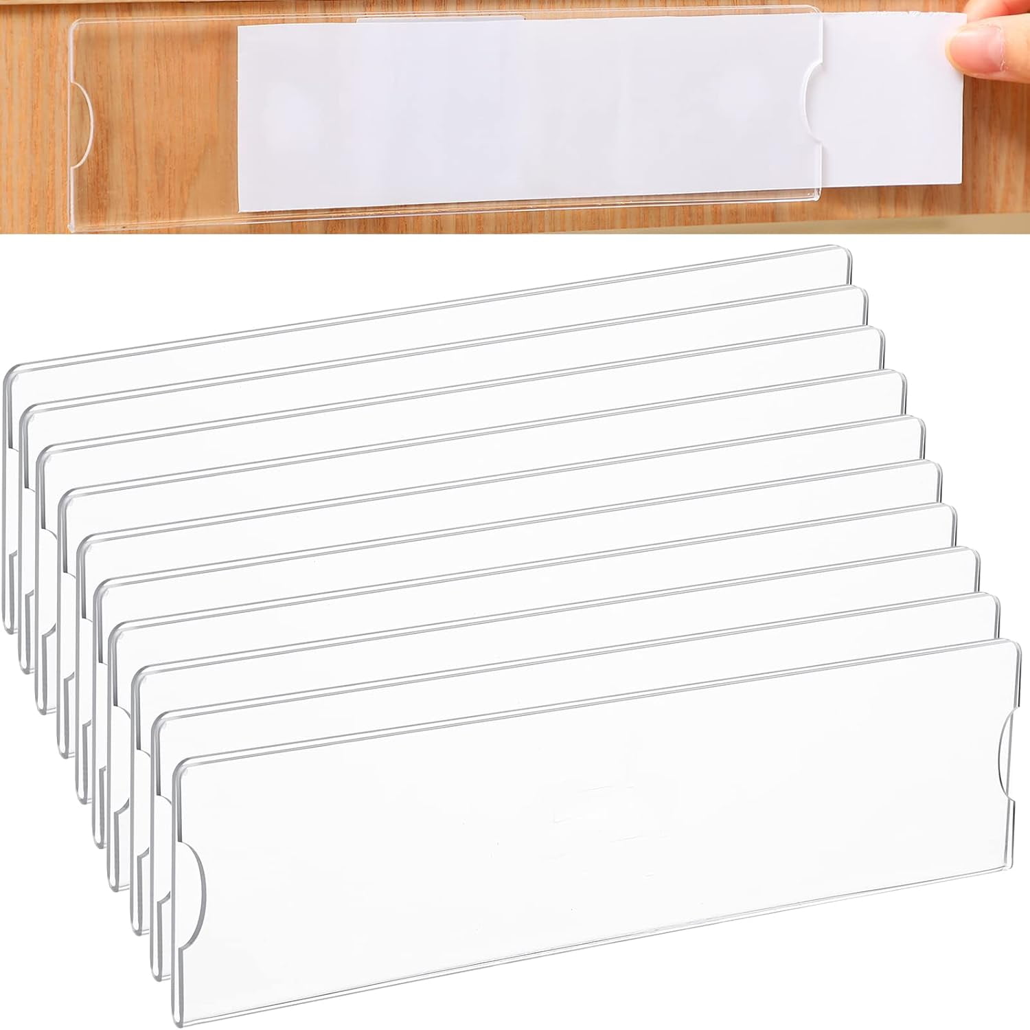 Lei Song 2 x 8 Inch Acrylic Name Plate Holder Clear Acrylic Plastic ...